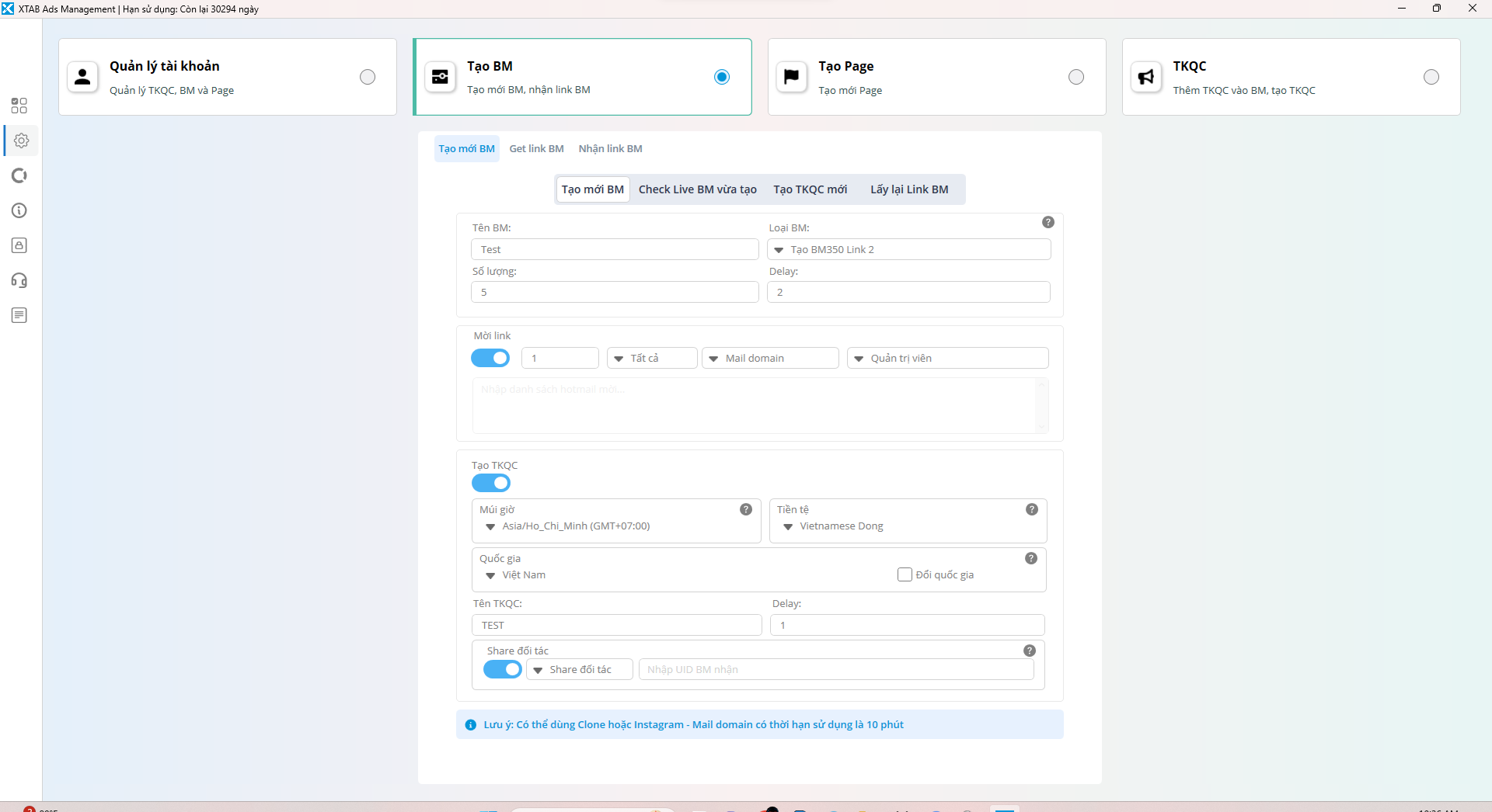 XTAB Ads Management - Chi tiết phần mềm